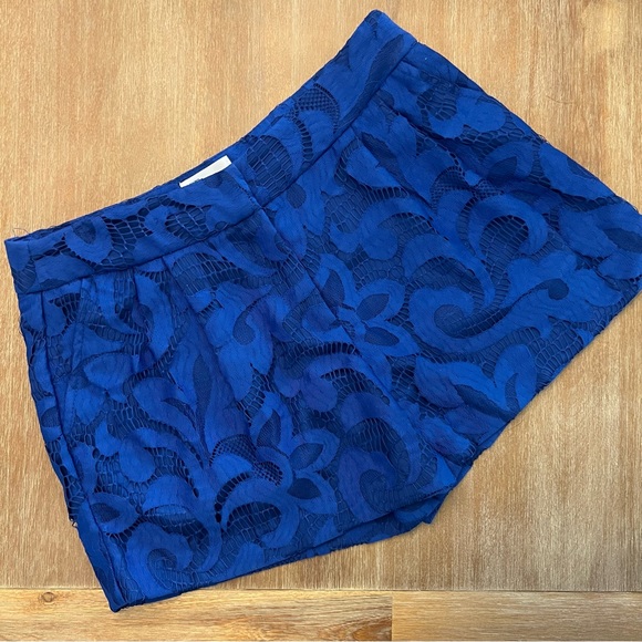 Milly | Shorts | Milly Blue Lace Shorts 2 | Poshmark